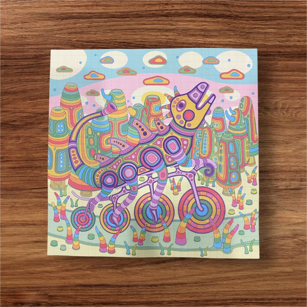 LSD 110mcg Blotter Paper - Fractal Elephant